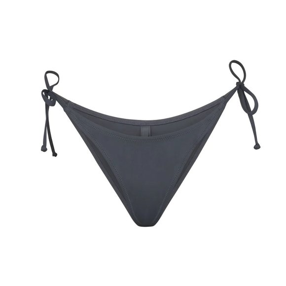 SKIMS | Swim | Skims Swim Dipped Tie Bottom Gunmetal Women Xs | Poshmark